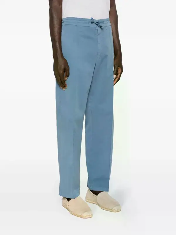 Canali Drawstring-waist Straight-leg Trousers