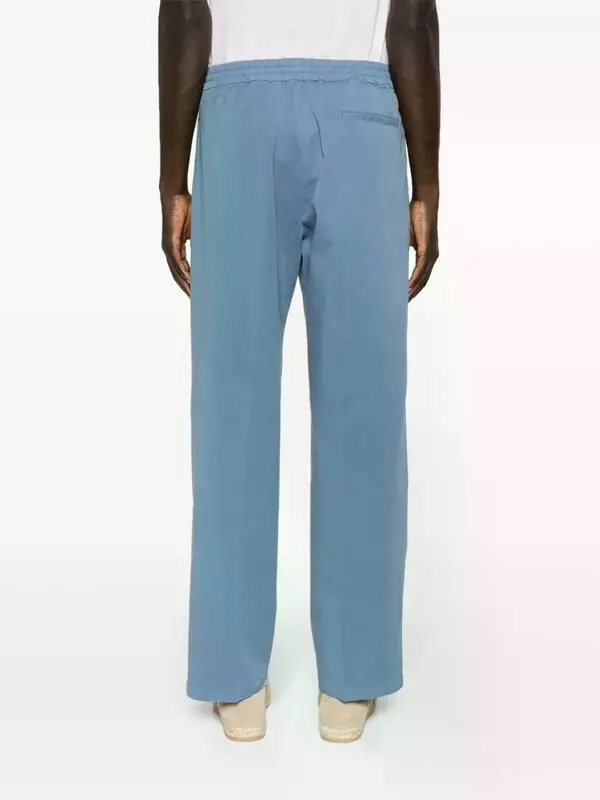 Canali Drawstring-waist Straight-leg Trousers