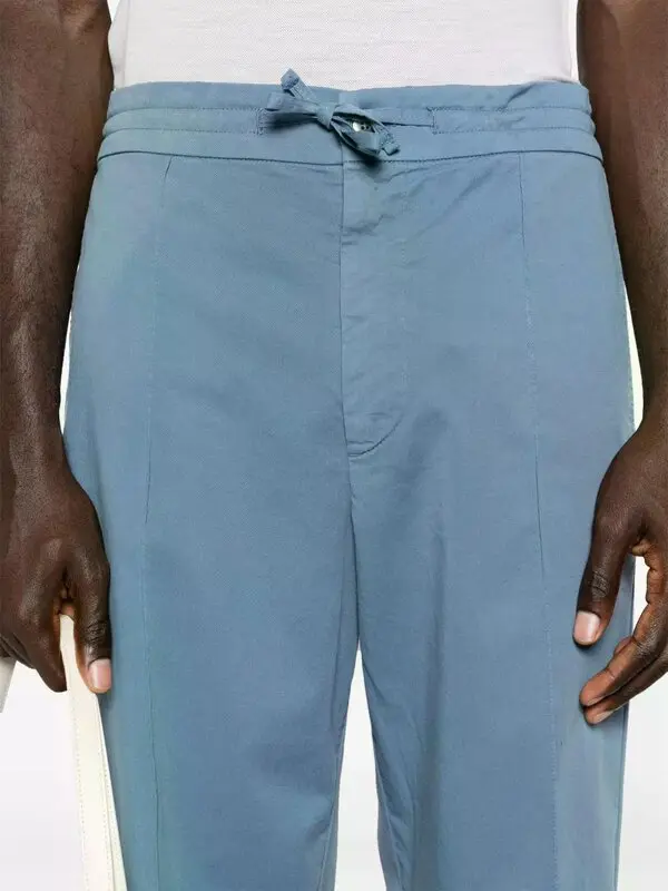 Canali Drawstring-waist Straight-leg Trousers