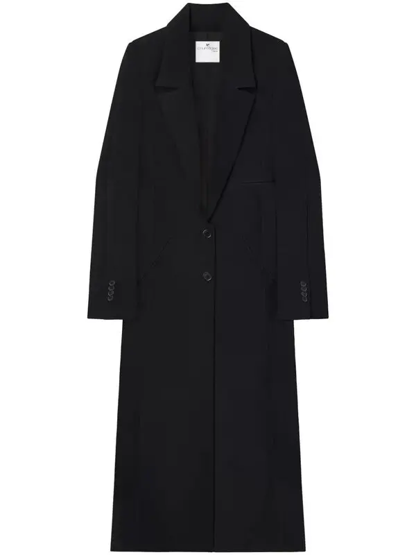 COURREGES Hyperbole Heritage Logo-appliqué Coat