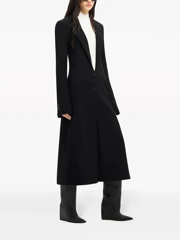 COURREGES Hyperbole Heritage Logo-appliqué Coat
