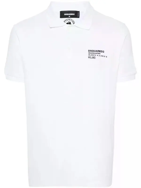 Dsquared2 Logo-print Polo Shirt - White