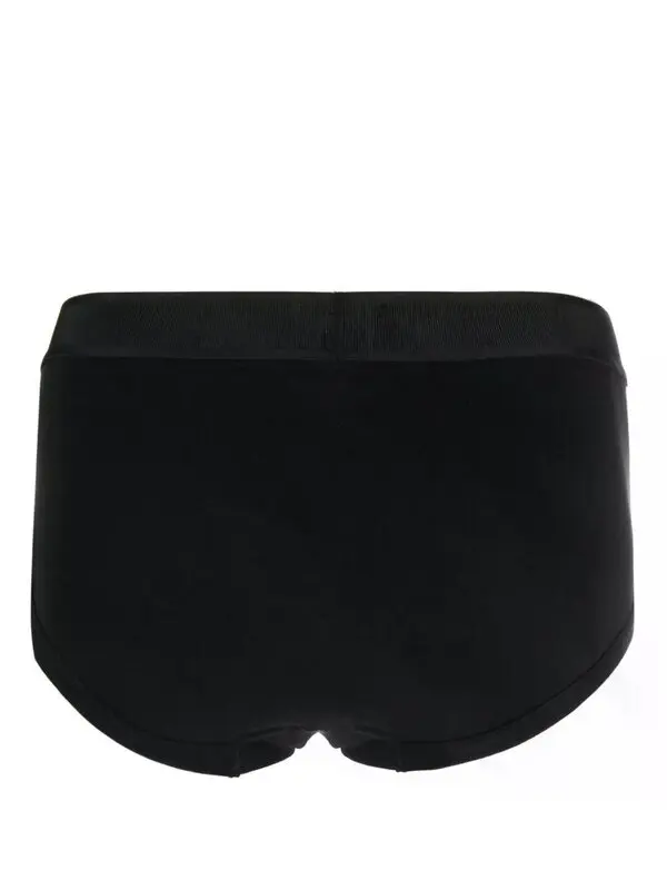 TOM FORD Logo-waist Cotton Briefs - Black