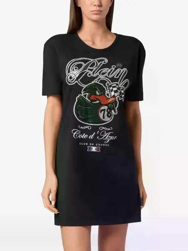 Philipp Plein Logo-print Mini Dress