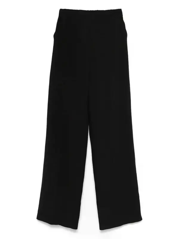 BLANCA VITA Linen Trousers - Black