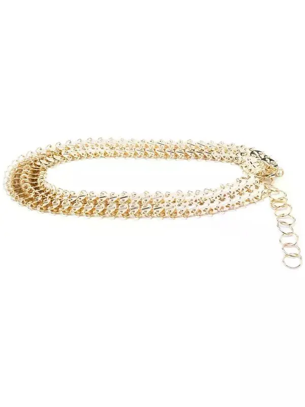 Rabanne Chain-link Clasp-fastening Belt - Gold