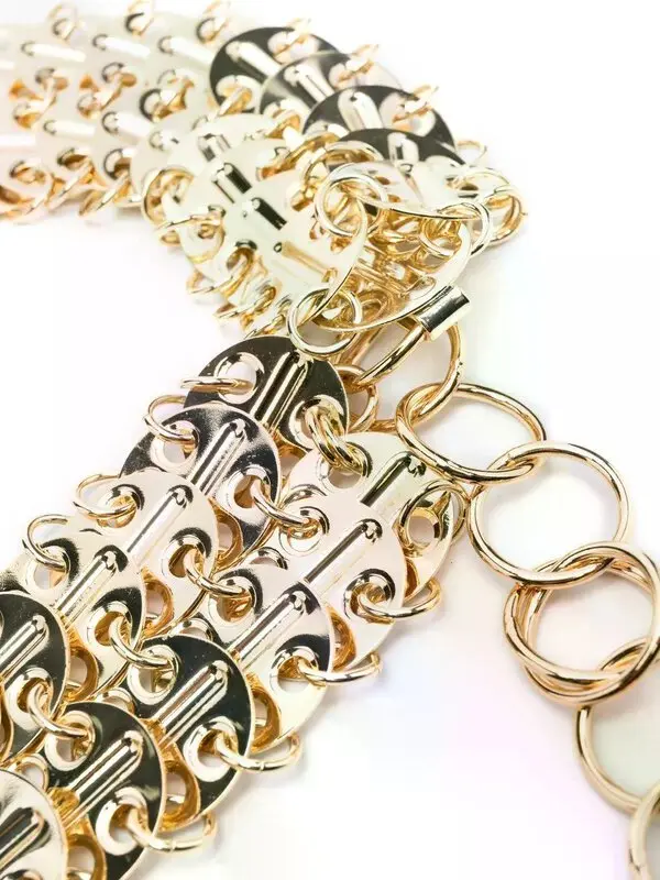 Rabanne Chain-link Clasp-fastening Belt - Gold