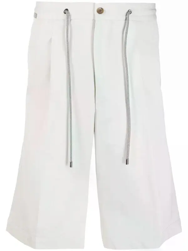 Corneliani Drawstring-waist Chino Shorts - Neutrals