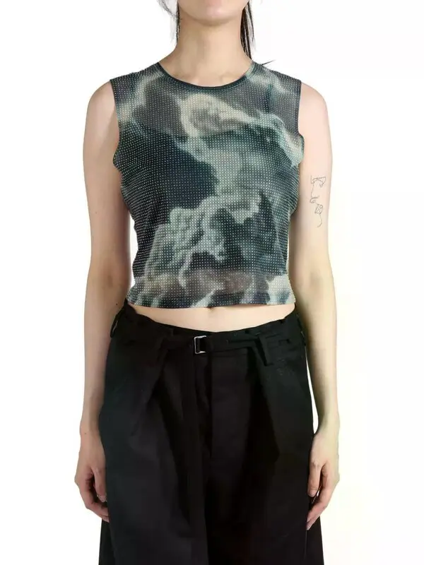 Alexander Wang Sheer Cropped Top
