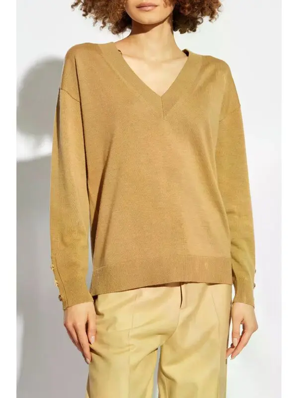 Michael Kors Fine Knit V-neck Jumper