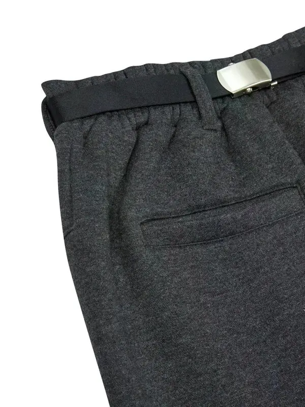 STUDIO TOMBOY Belted French-terry Trousers