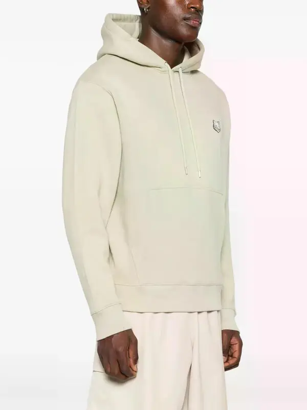 Maison Kitsuné Fox-motif Hoodie - Green