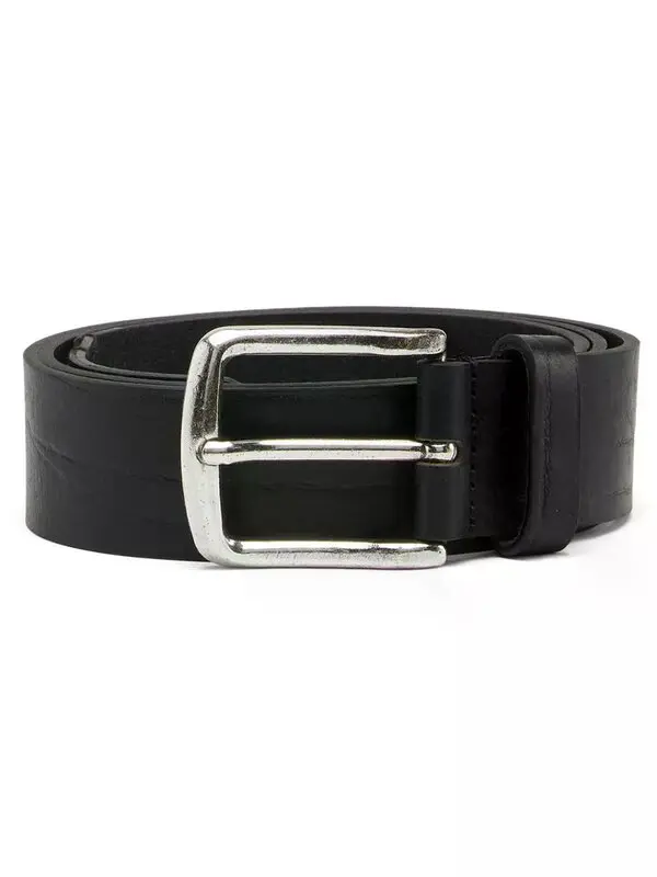 DIESEL® B-line Leather Belt - Black