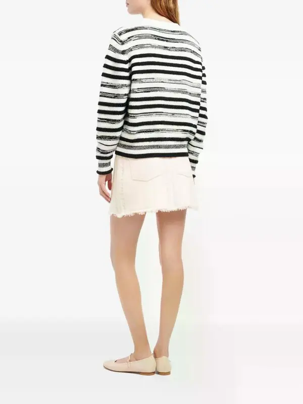 BARRIE Striped Crew Neck Sweater