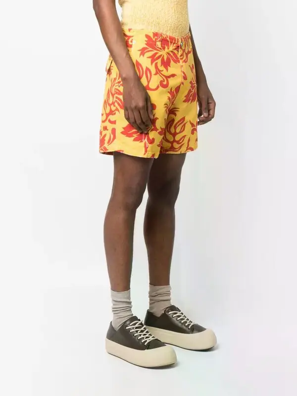 ERL Graphic-print Cotton Shorts