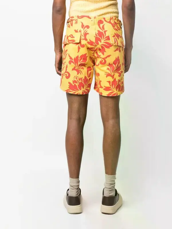 ERL Graphic-print Cotton Shorts