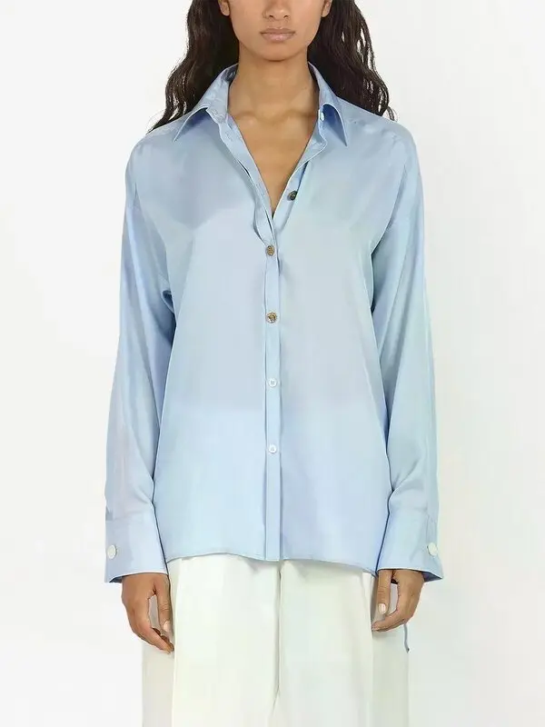 FERRAGAMO Button-front Satin Shirt