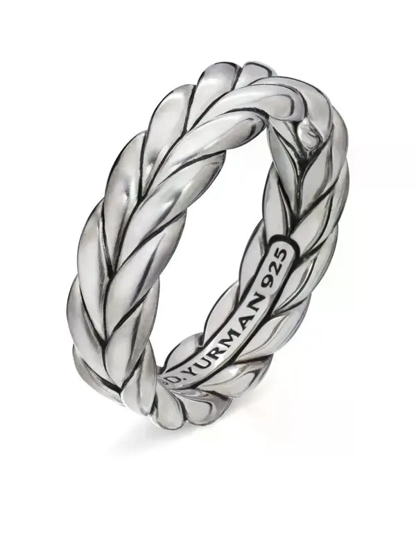 David Yurman Sterling Chevron Band Ring
