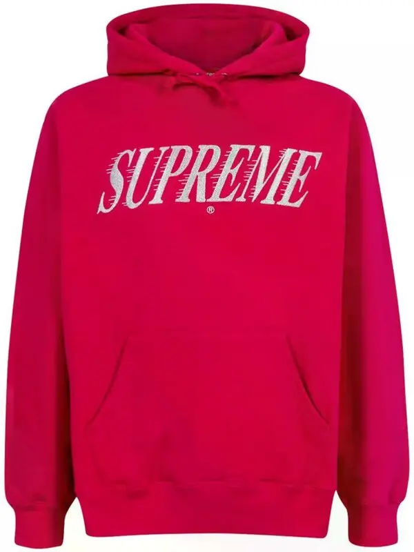 Supreme Crossover Logo-print Hoodie - Red