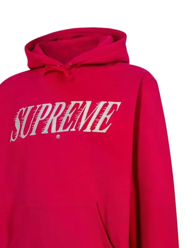 Supreme Crossover Logo-print Hoodie - Red