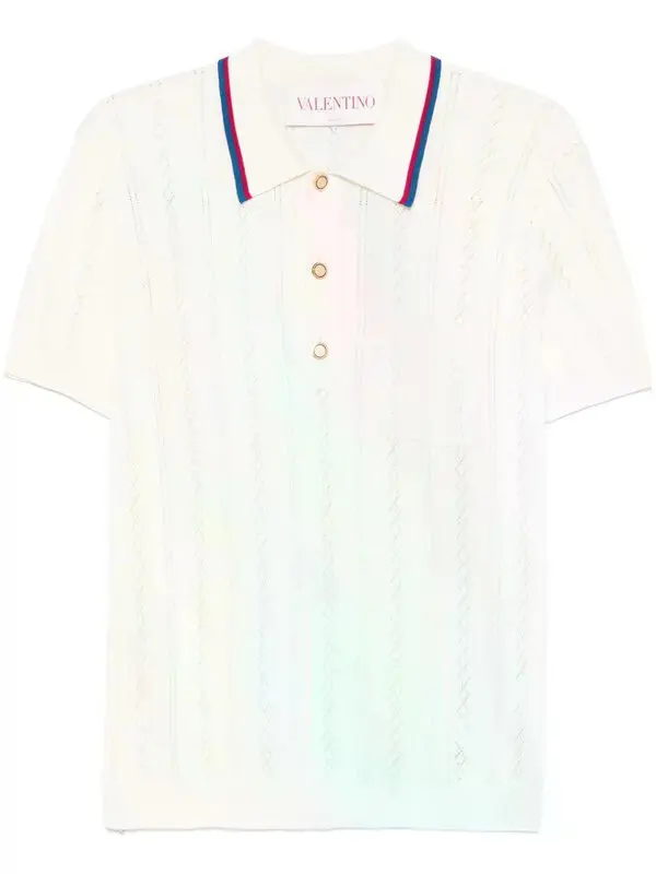 Valentino Garavani Cotton Polo Shirt - White