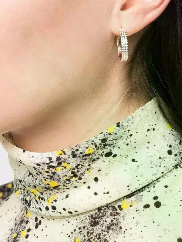 WOUTERS & HENDRIX Chain-texture Hoop Earrings