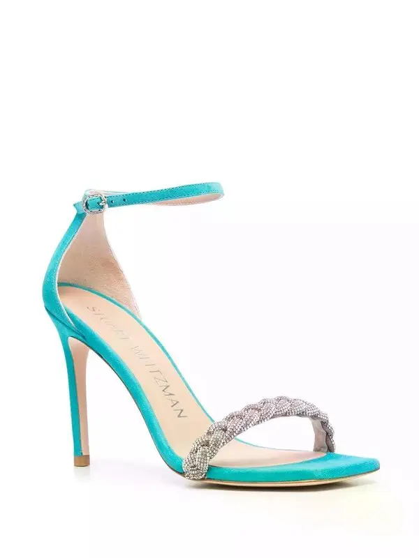 STUART WEITZMAN Sue 100mm Braided-strap Sandals