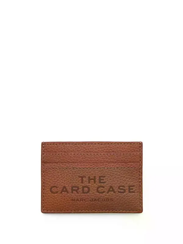 Marc Jacobs The Card Case Leather Card Holder - Brown