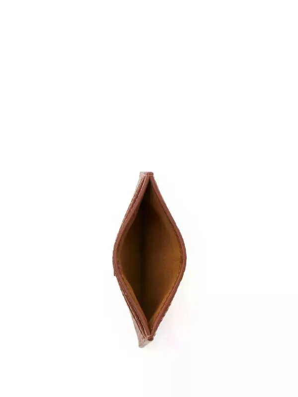 Marc Jacobs The Card Case Leather Card Holder - Brown
