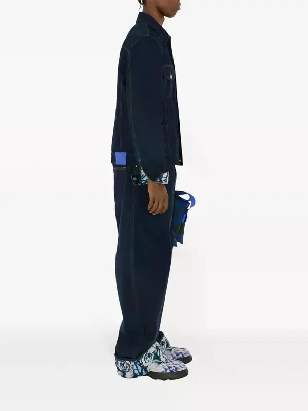 Burberry Logo-patch Cotton Denim Jacket