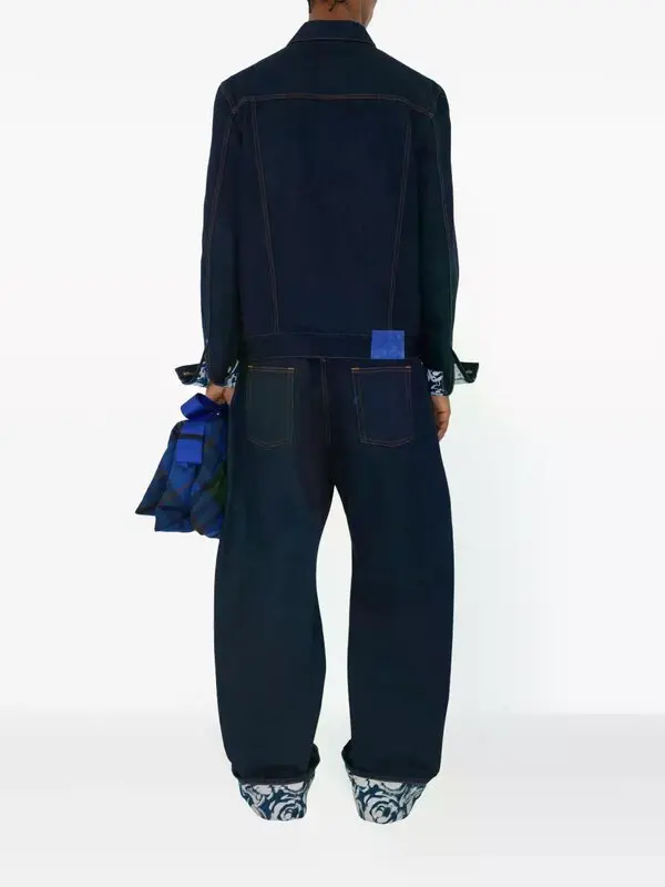 Burberry Logo-patch Cotton Denim Jacket