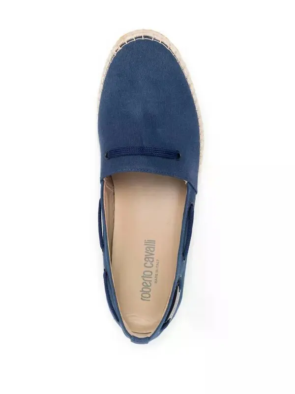 Roberto Cavalli Almond-toe Flat Espadrilles - Blue