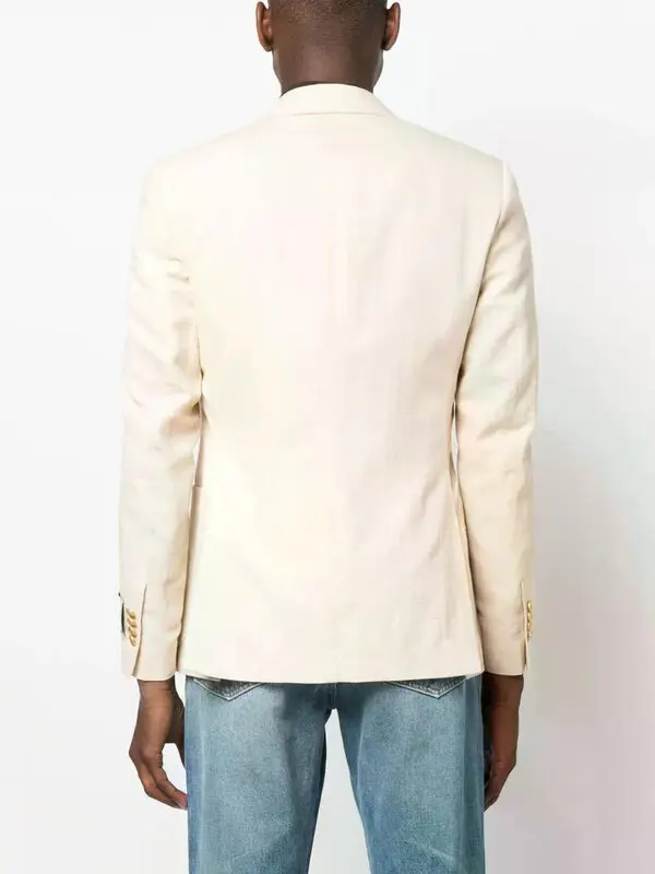 LARDINI Single-breasted Cotton-blend Blazer