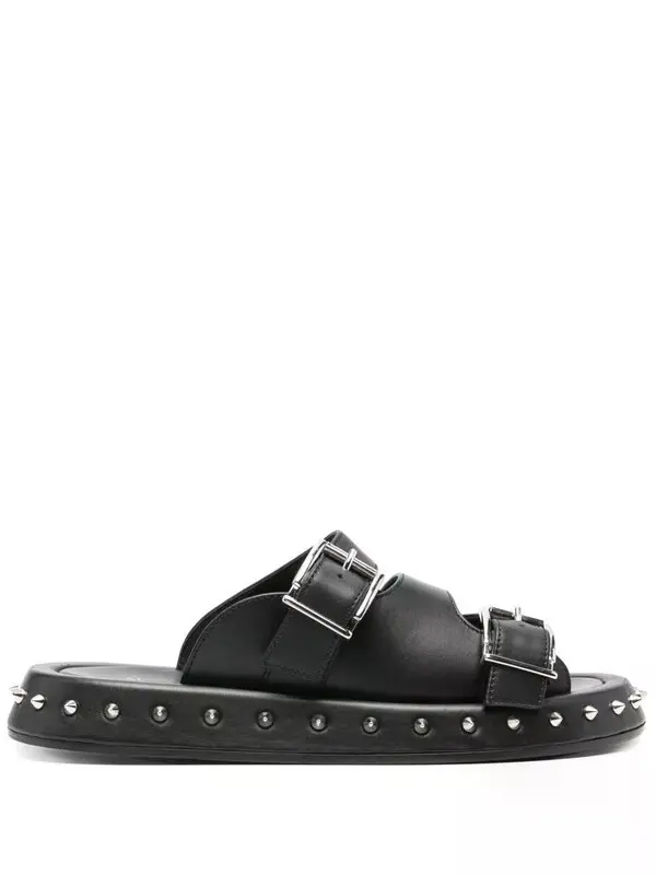 Alexander McQueen Buckle Leather Sandals