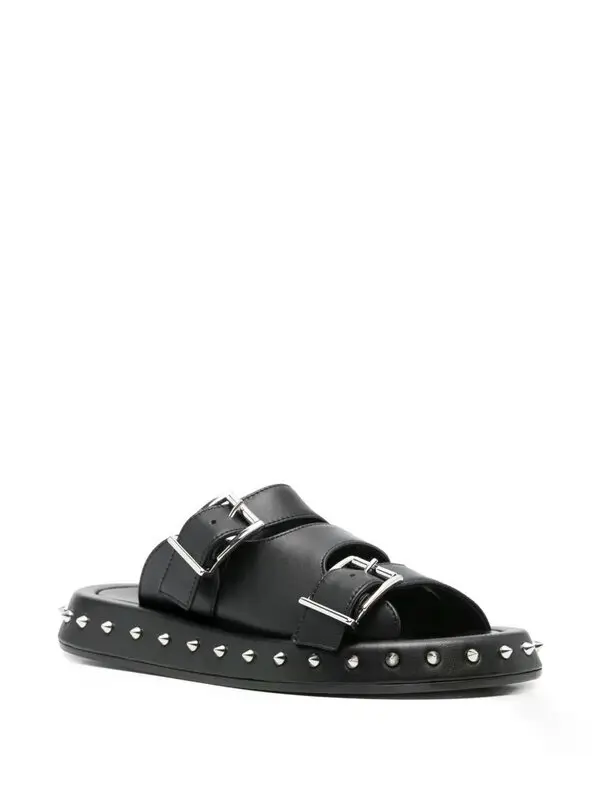 Alexander McQueen Buckle Leather Sandals