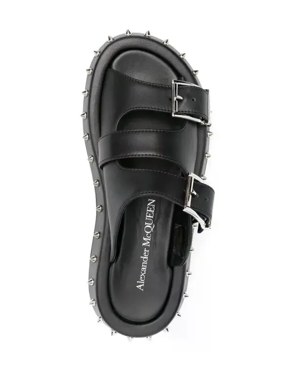 Alexander McQueen Buckle Leather Sandals
