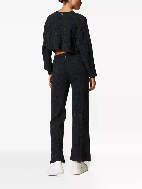 TWINSET Knitted Wide-leg Palazzo Pants