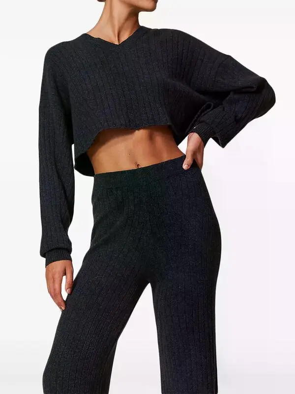 TWINSET Knitted Wide-leg Palazzo Pants