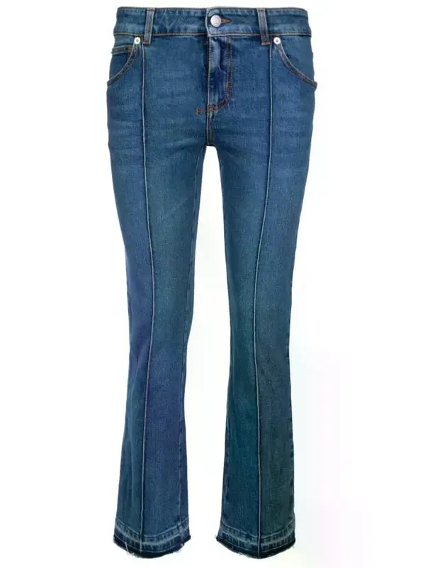 Alexander McQueen Logo-patch Flared Jeans