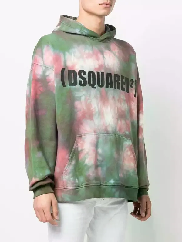 Dsquared2 Tie-dye Logo-print Hoodie