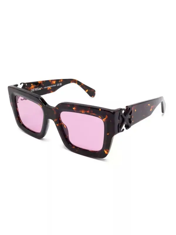 Off-White Square-frame Sunglasses - Brown