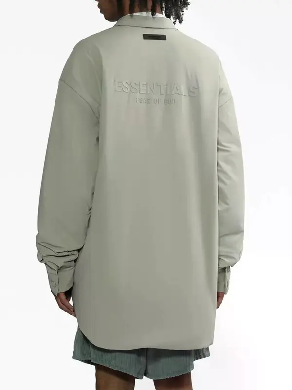 Fear Of God Logo-print Padded Shirt Jacket - Grey