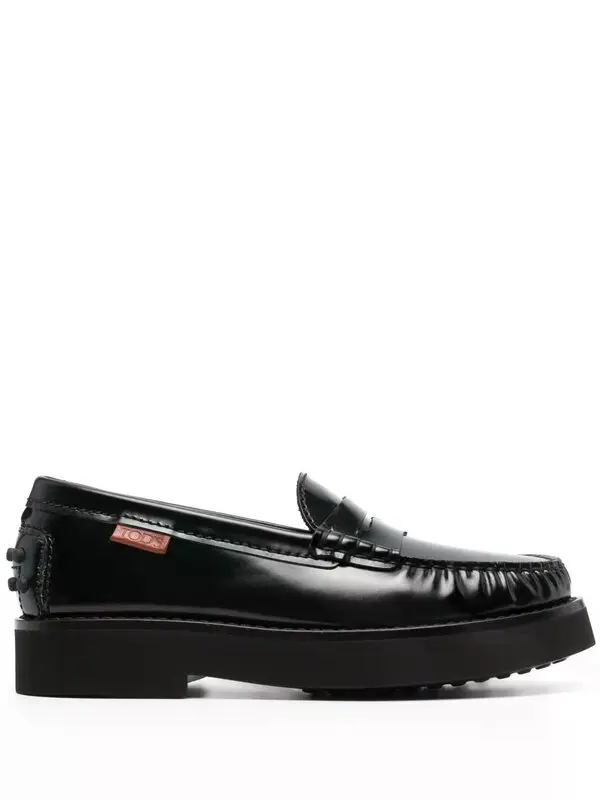 TOD'S Penny-slot Leather Loafers