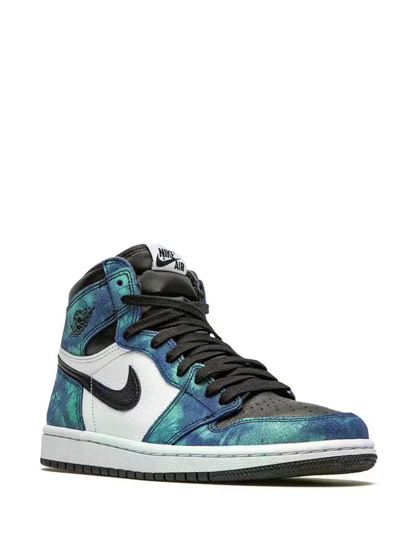 JORDAN Air 1 High Tie-dye Sneakers - Blue