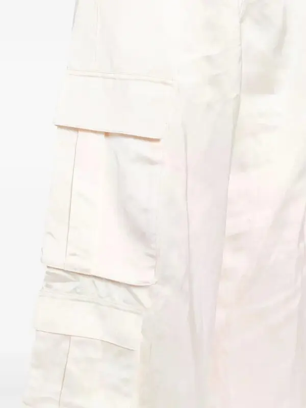 SELF-PORTRAIT High-waisted Straight-leg Cargo Trousers