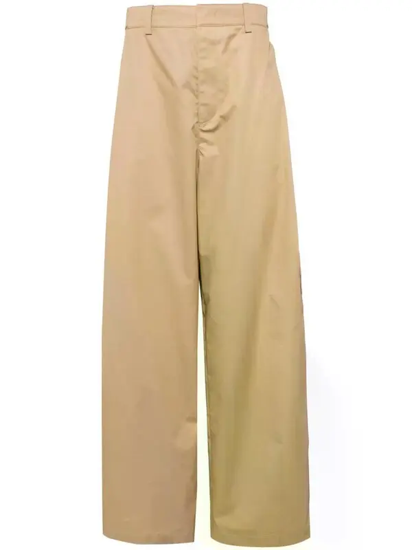 SYSTEM Wide-leg Cotton Cargo Trousers