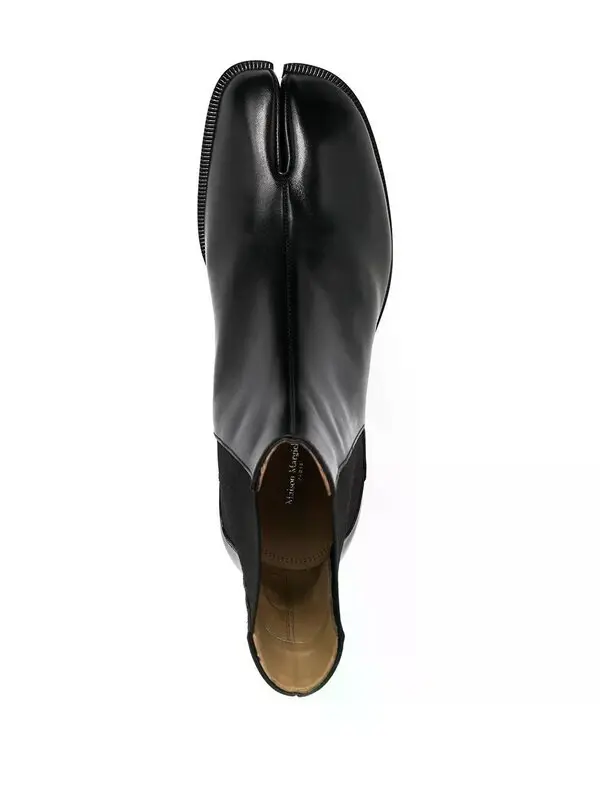 MAISON MARGIELA Tabi Leather Chelsea Boots - Black