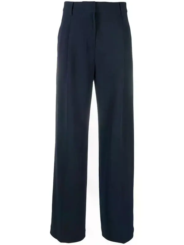 Michael Kors Wide-leg Tailored Trousers - Blue