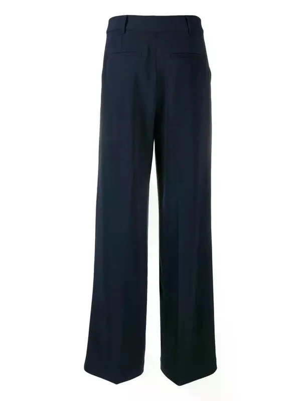 Michael Kors Wide-leg Tailored Trousers - Blue