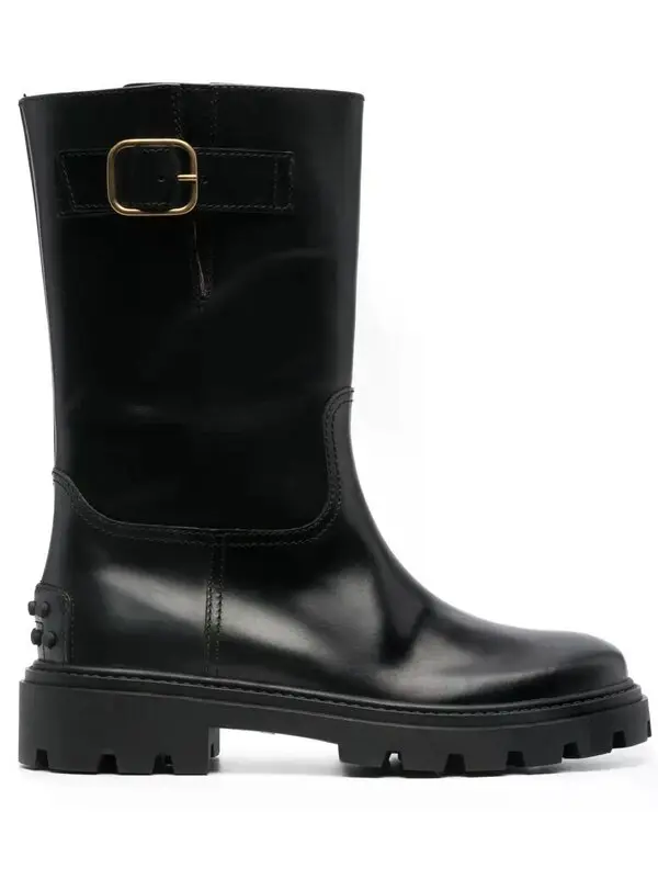 TOD'S Buckle-detail Leather Boots